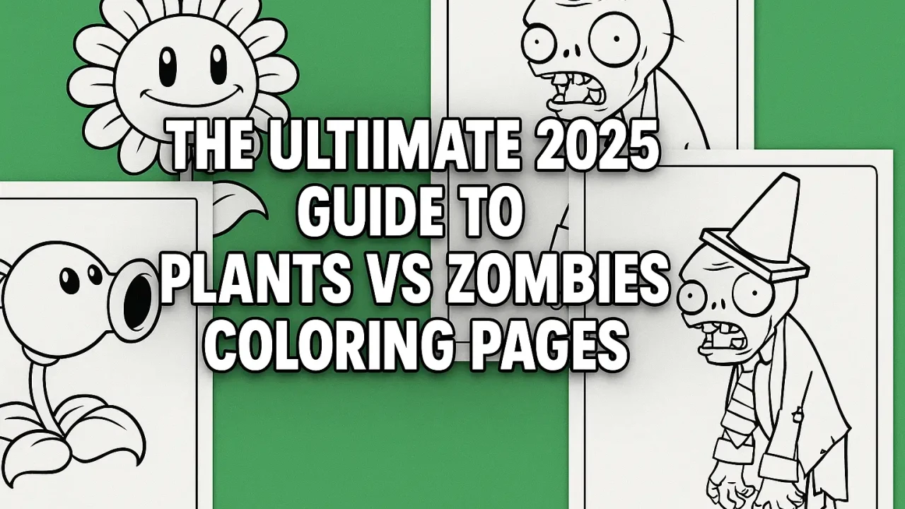 The Ultimate 2025 Guide To Plants Vs Zombies Coloring Pages - Kizi10 Games